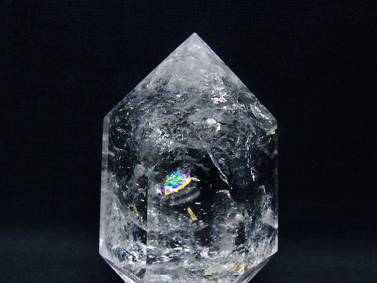 虹入りヒマラヤ水晶ダブルポイント [t98-2676] 銀座東道天然石専門店(本店)